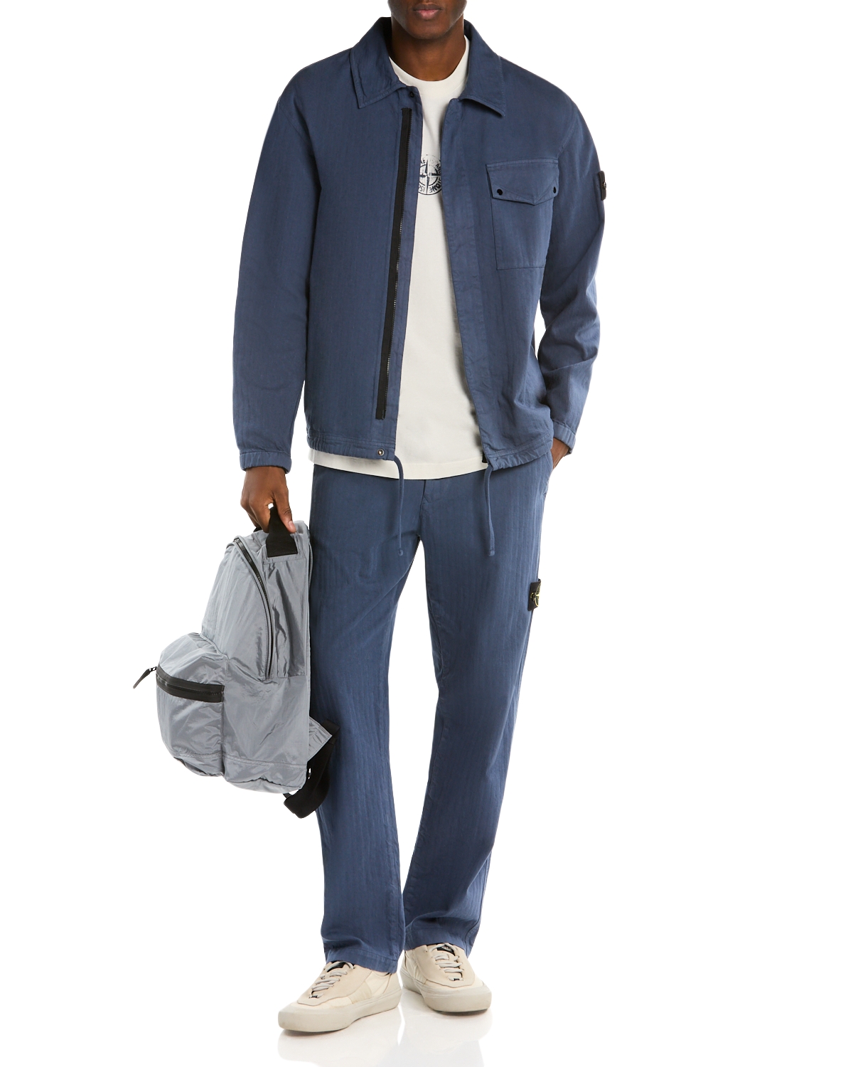STONE ISLAND boxy cotton pocket overshirt